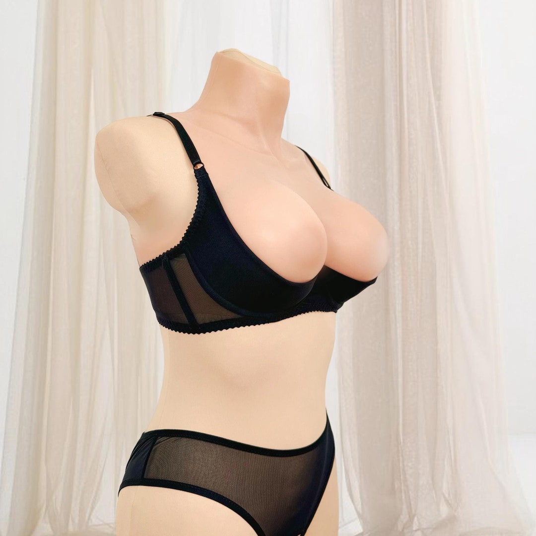 Open Cupless Bra for Large Bust Shelf Bra Open With Support Quarter Cup Bra Plus Size See ...