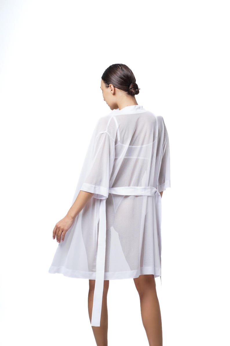 Wedding Robe for Bride, Sheer Robe for Women Valentines Day Gift for ...