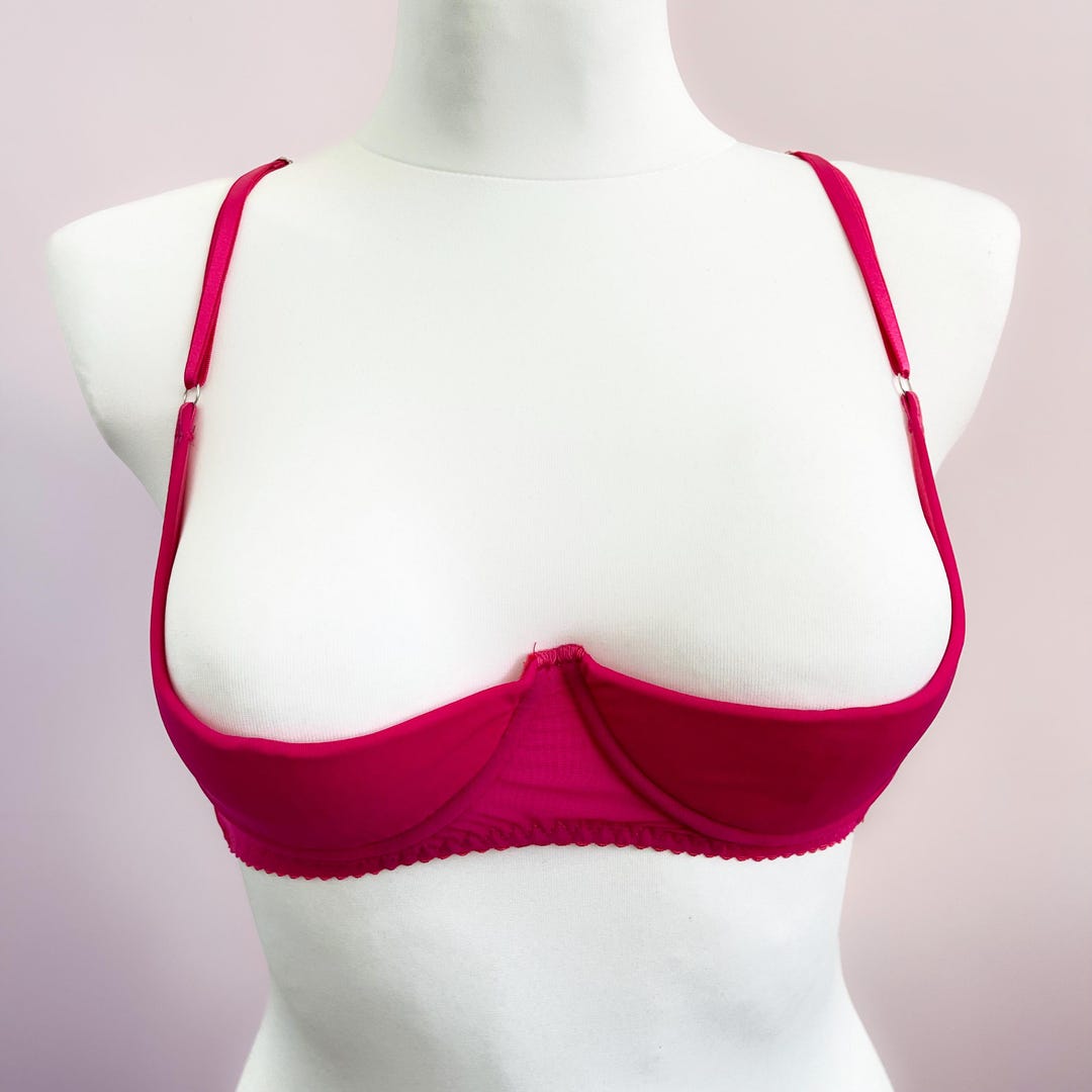 Quarter Cup Bra Plus Size Open Cupless Bra for Large Bust Shelf Bra Open With Support - Etsy