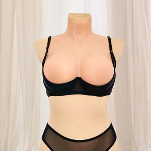 Quarter Cup Bra Plus Size Open Cupless Bra for Large Bust Shelf Bra Open With Support - Etsy
