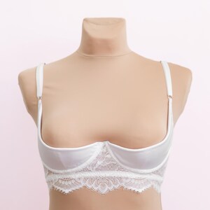 Open Cupless Bra for Big Breast, Shelf Bra Open, Quarter Cup Bra 1/4 for Large Bust, Open ...