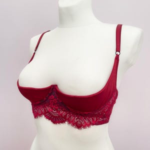 Open Cupless Bra for Big Breast, Shelf Bra Open, Quarter Cup Bra 1/4 for Large Bust, Open ...