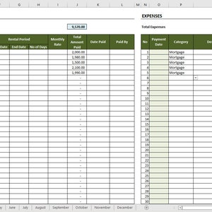 Income and Expense Worksheet for Income Property Portfolio - Etsy