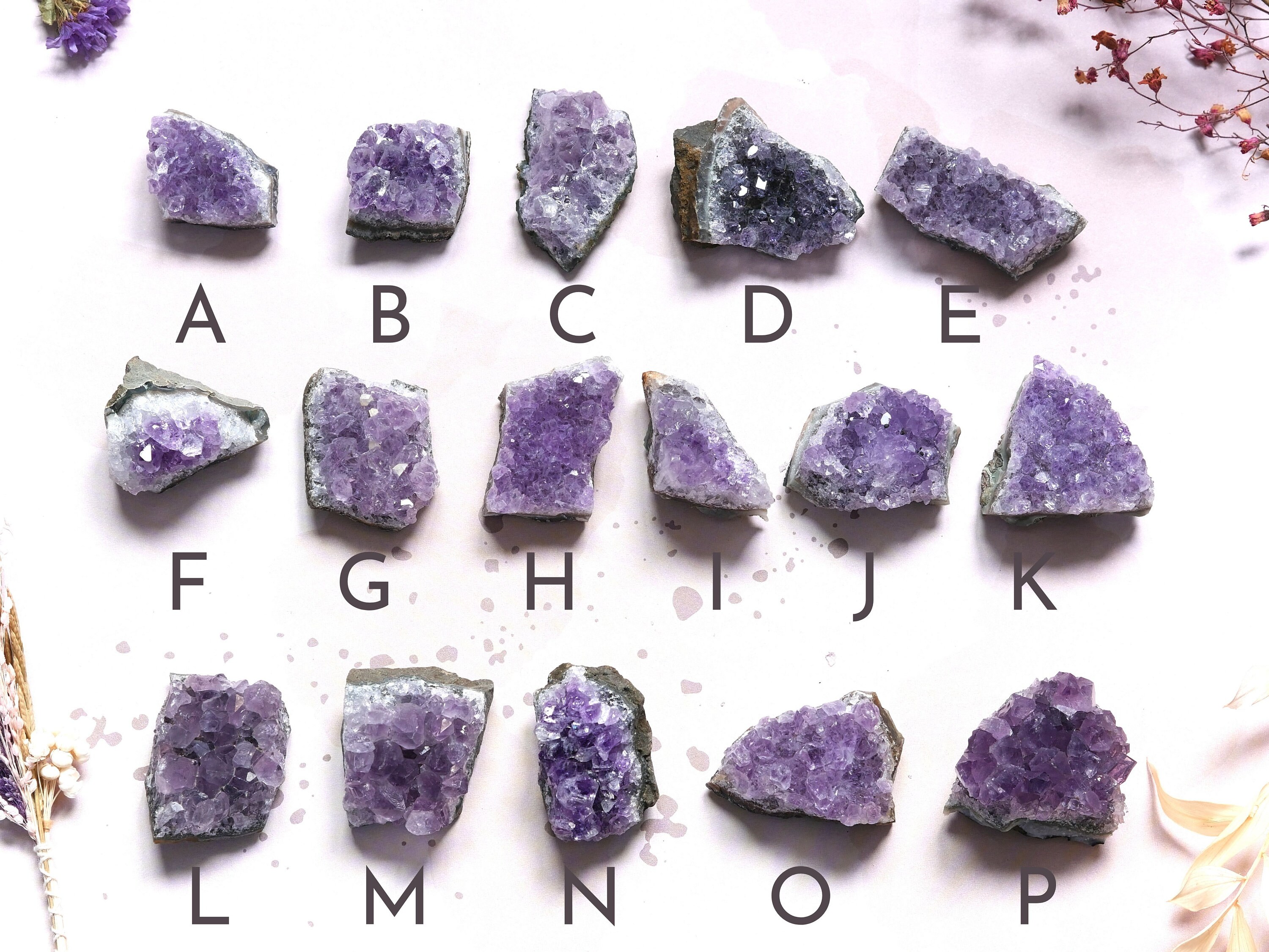 Mini Druse Améthyste, Petite Géode Améthyste, Pierre naturelle ...