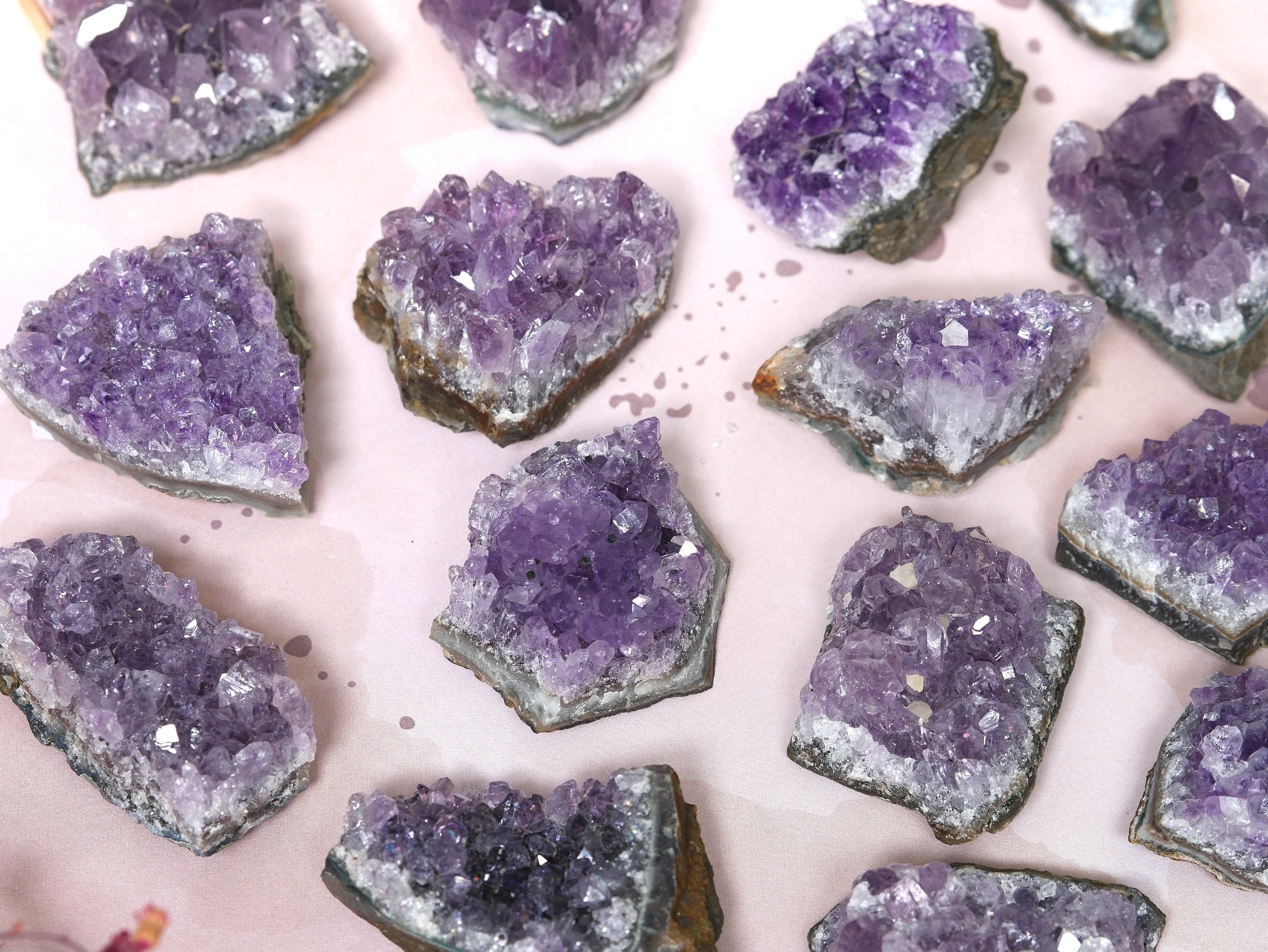 Mini Druse Améthyste, Petite Géode Améthyste, Pierre naturelle ...
