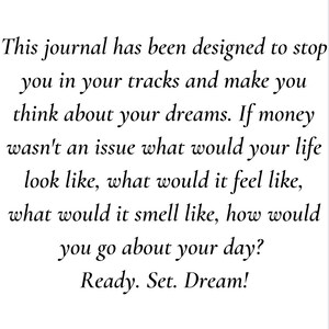 My Dream Journal, Printable, Instant Download - Etsy