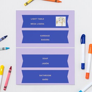 Simple Classroom Furniture Labels, Easy Print, Instant Download - Etsy