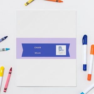 Simple Classroom Furniture Labels, Easy Print, Instant Download - Etsy