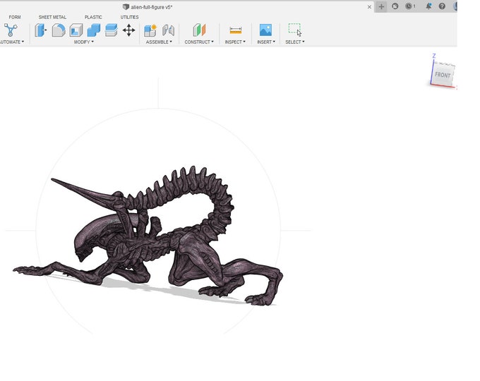Xenomorph Alien Head Digital STL File Digital Model Printable File ...