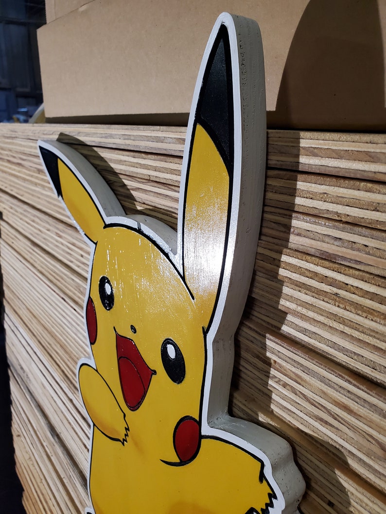 It's Pikachu Wall Sign Room Decor - Etsy