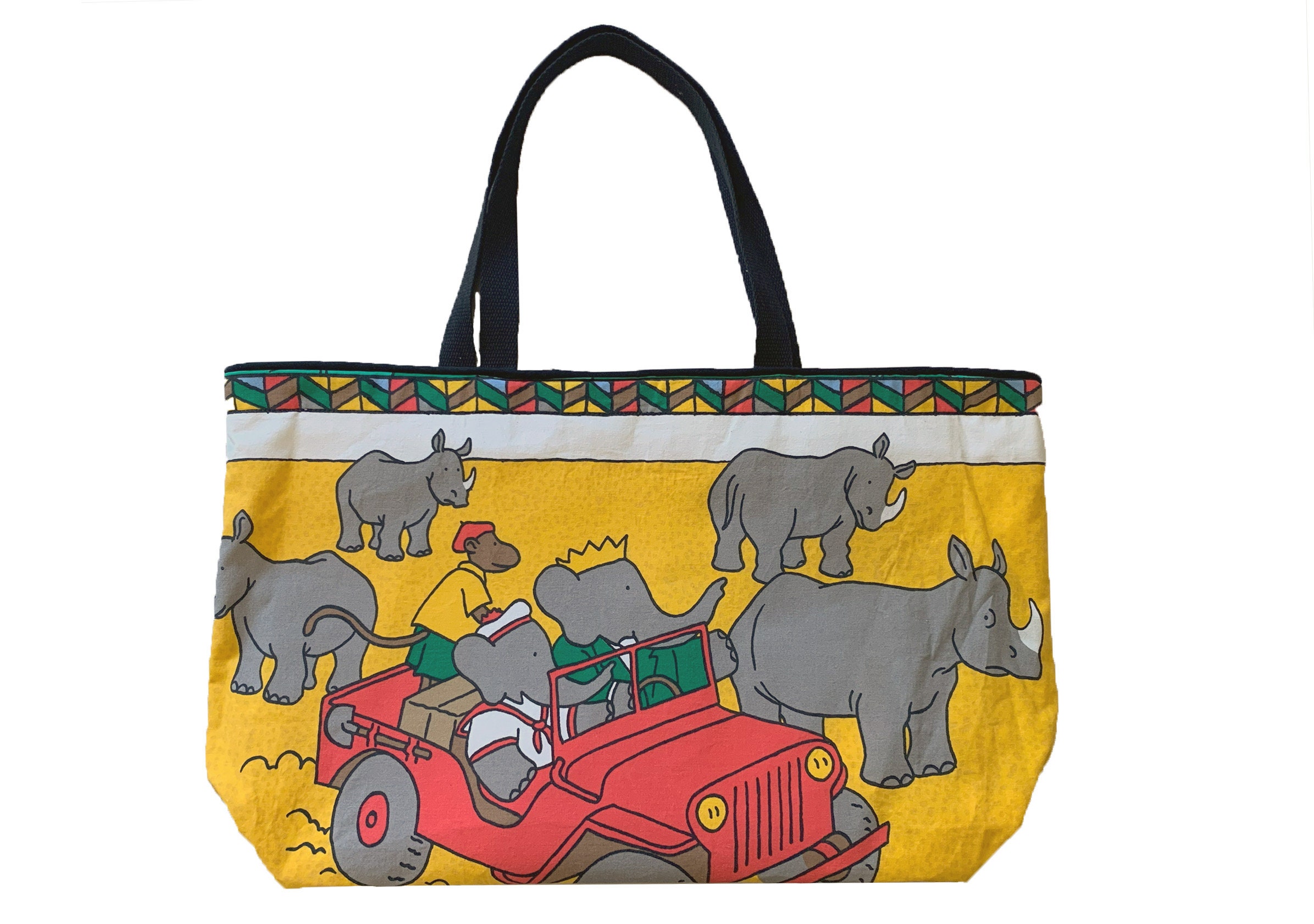 XXL Babar Bag in Upcycled Cotton - Etsy