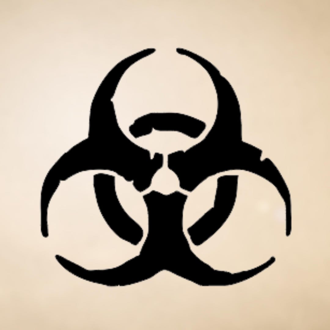 Biohazard Symbol Vinyl Decal, Decal for Car Windows, Trucks, Laptop ...