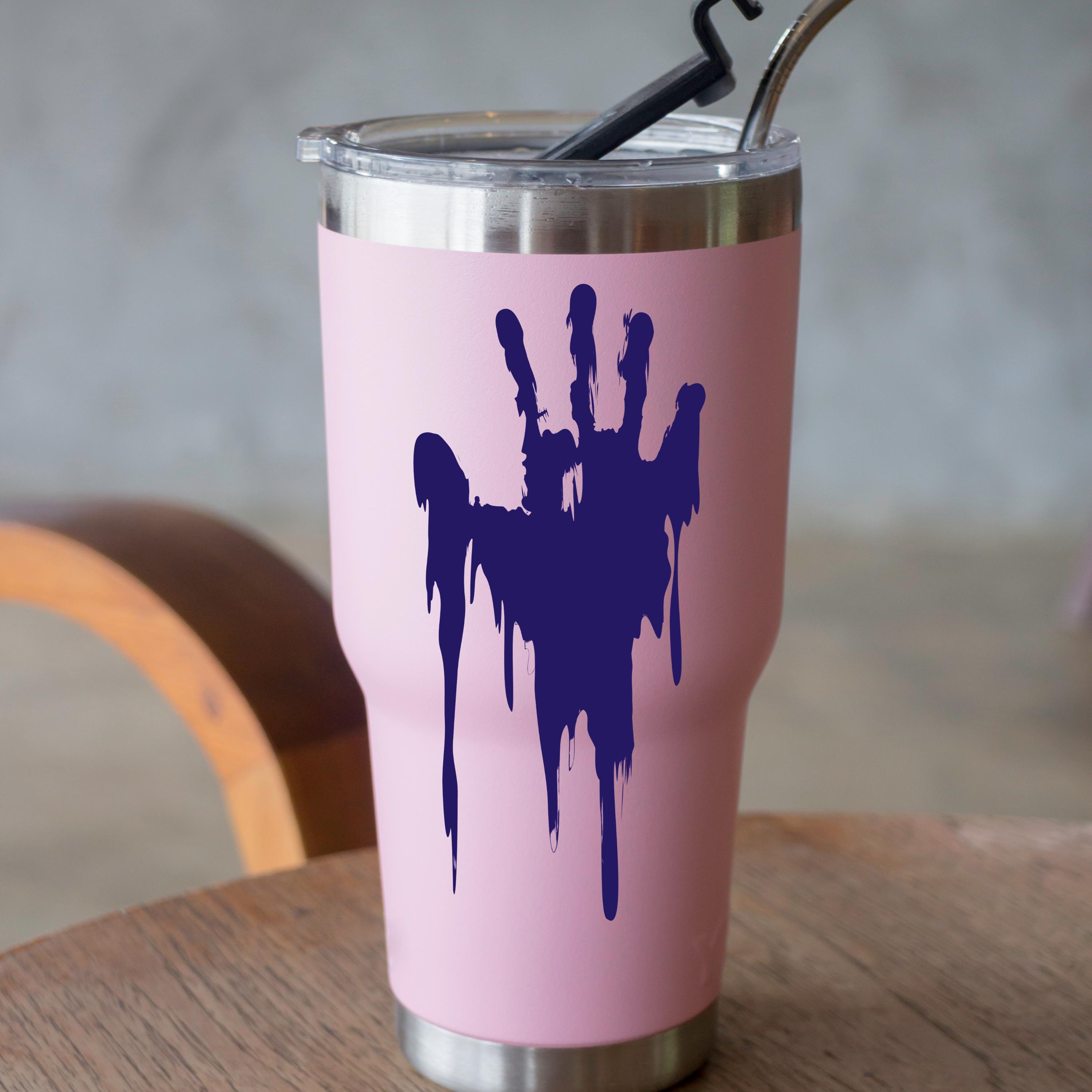 Dripping Handprint Vinyl Decal – Horror Halloween Window Decor - Etsy