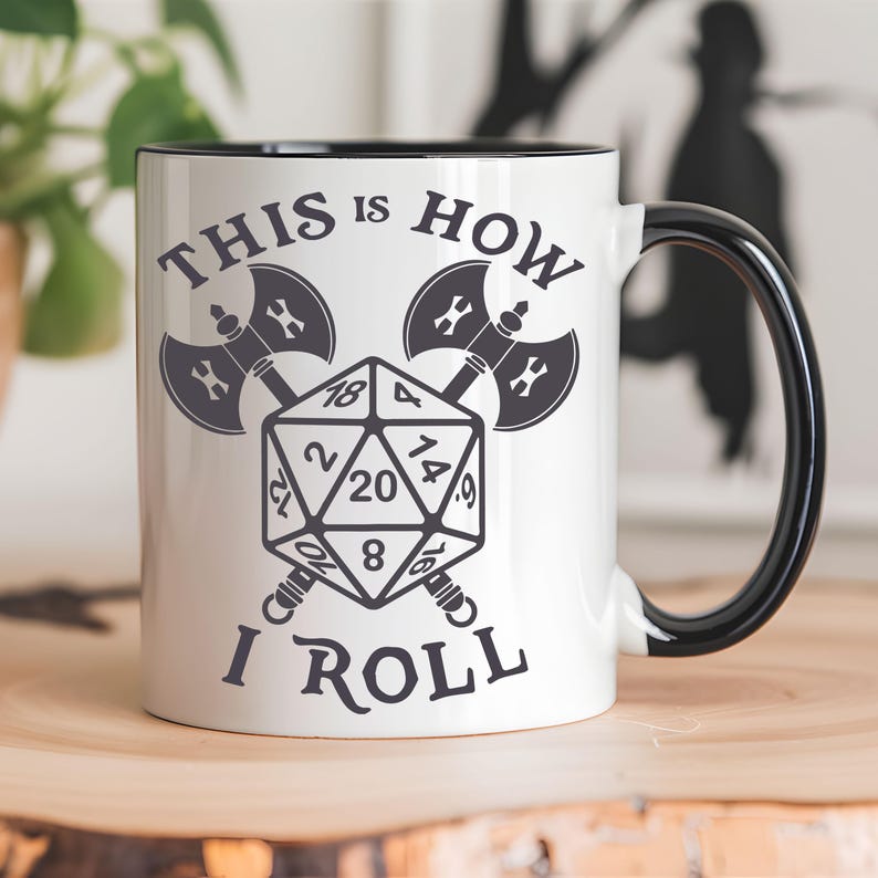 D20 Dice Vinyl Decal: 'this is How I Roll' Tabletop Gamer Sticker - Etsy