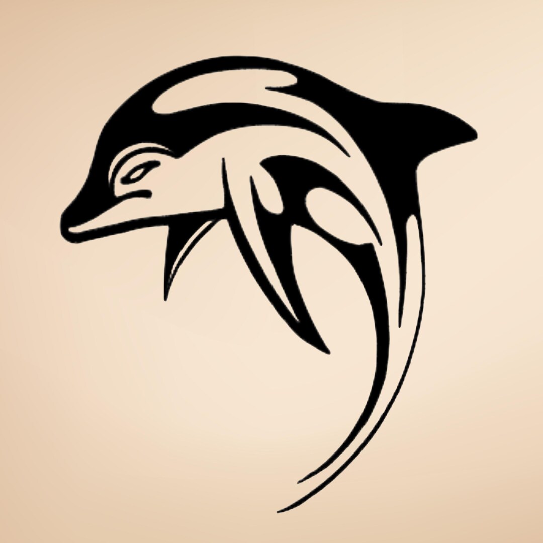 Jumping Dolphin Vinyl Decal: Ocean Animal Decal - Laptop, Car, Water ...
