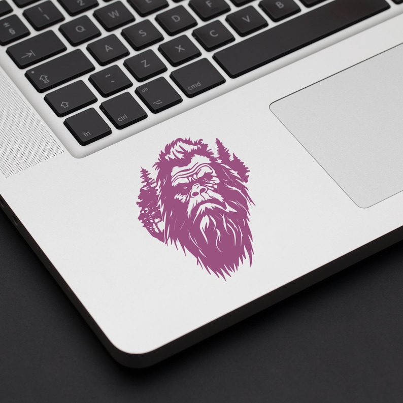 Bigfoot Vinyl Decal | Sasquatch Forest Silhouette Sticker - Etsy