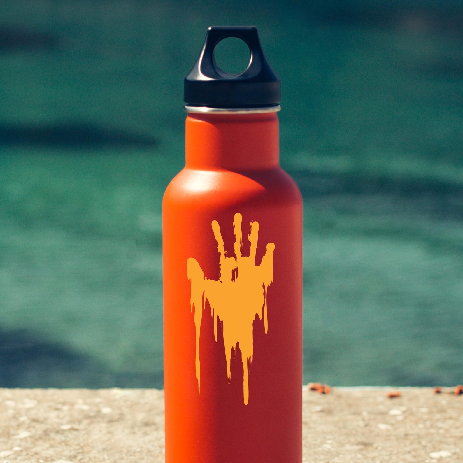 Dripping Handprint Vinyl Decal – Horror Halloween Window Decor - Etsy