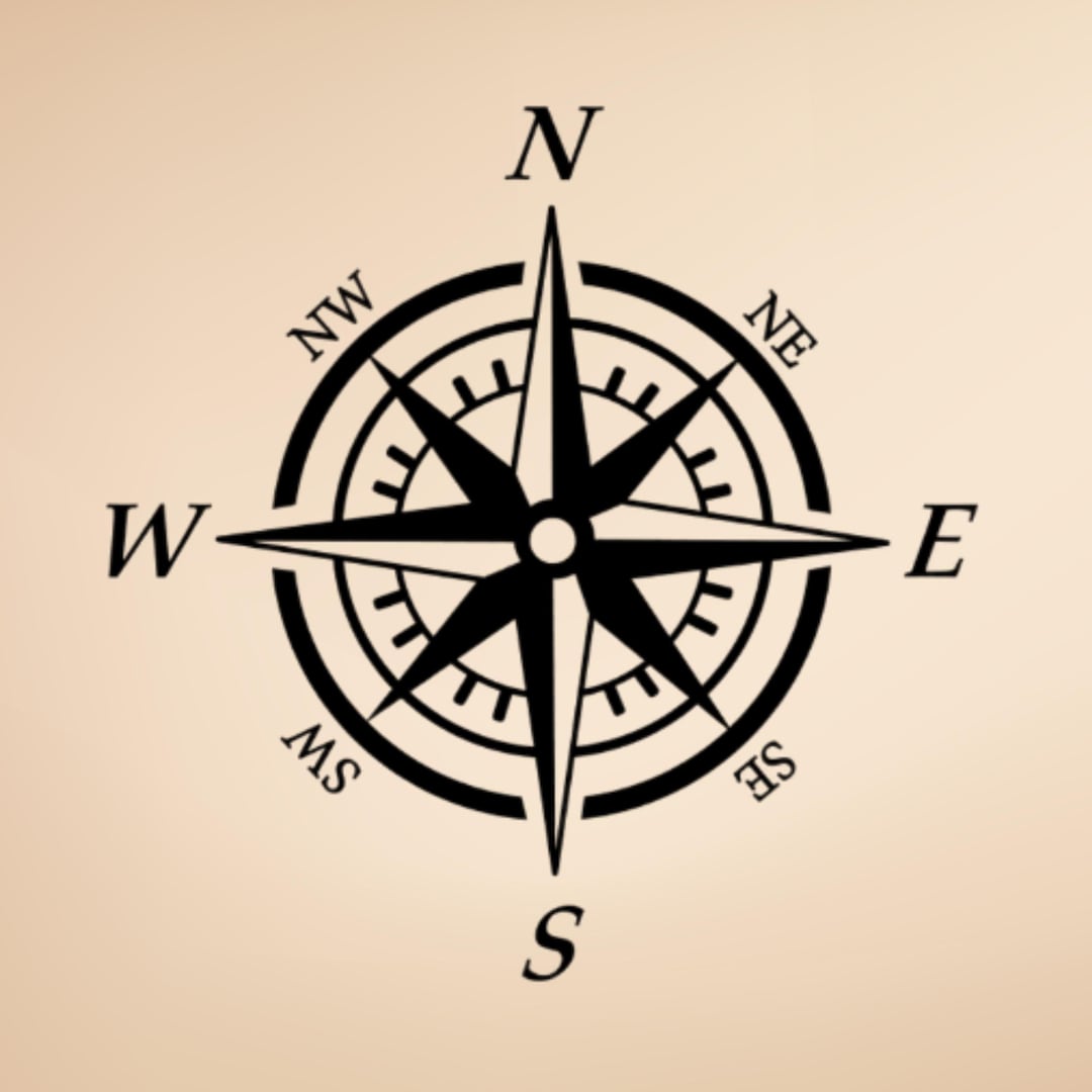 Compass Rose Decal – Nautical Vinyl Sticker for Cars, Laptops, Rvs - Etsy
