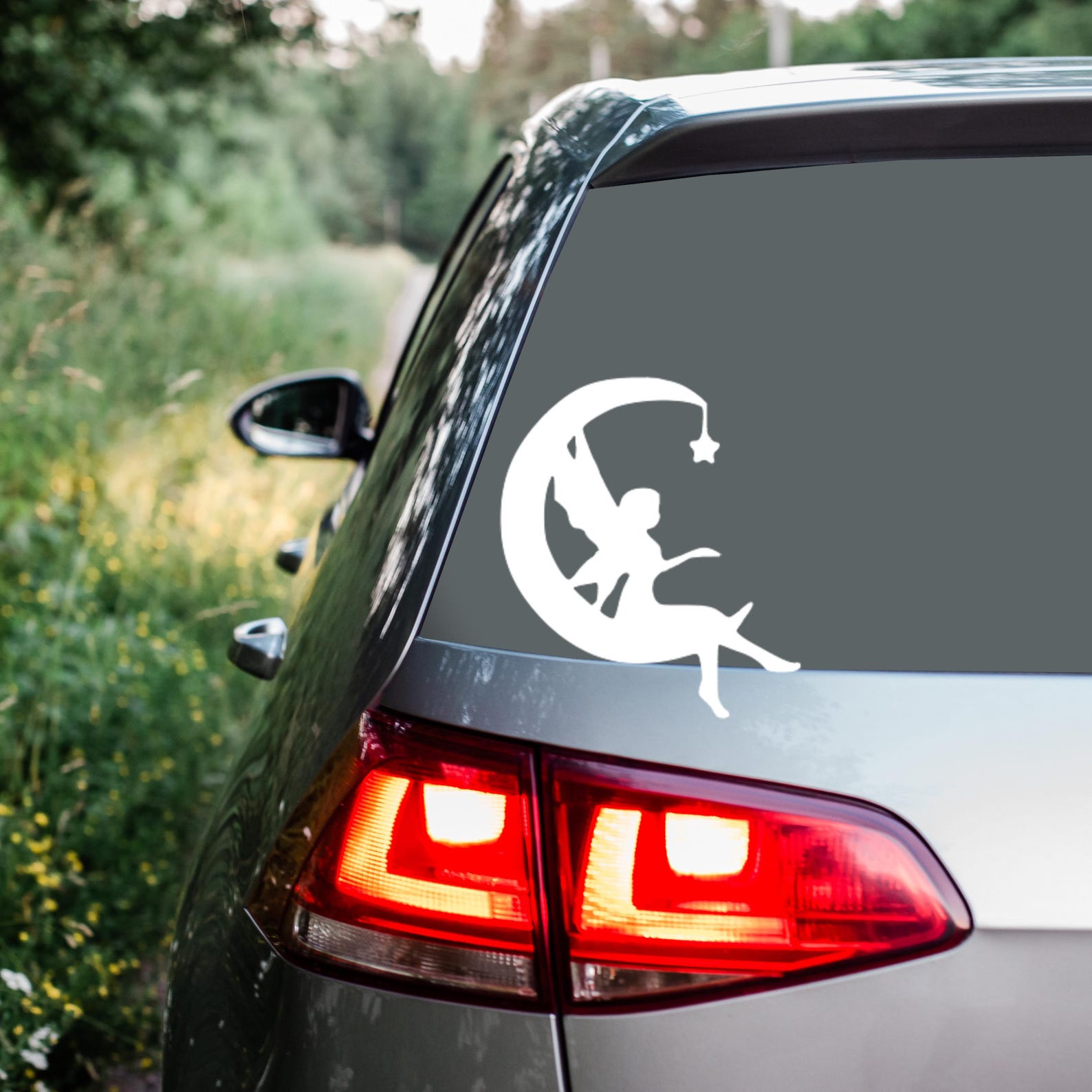 Moon Fairy Decal: Boho Vinyl Decal - Laptop, Car, Water Bottle Decals ...