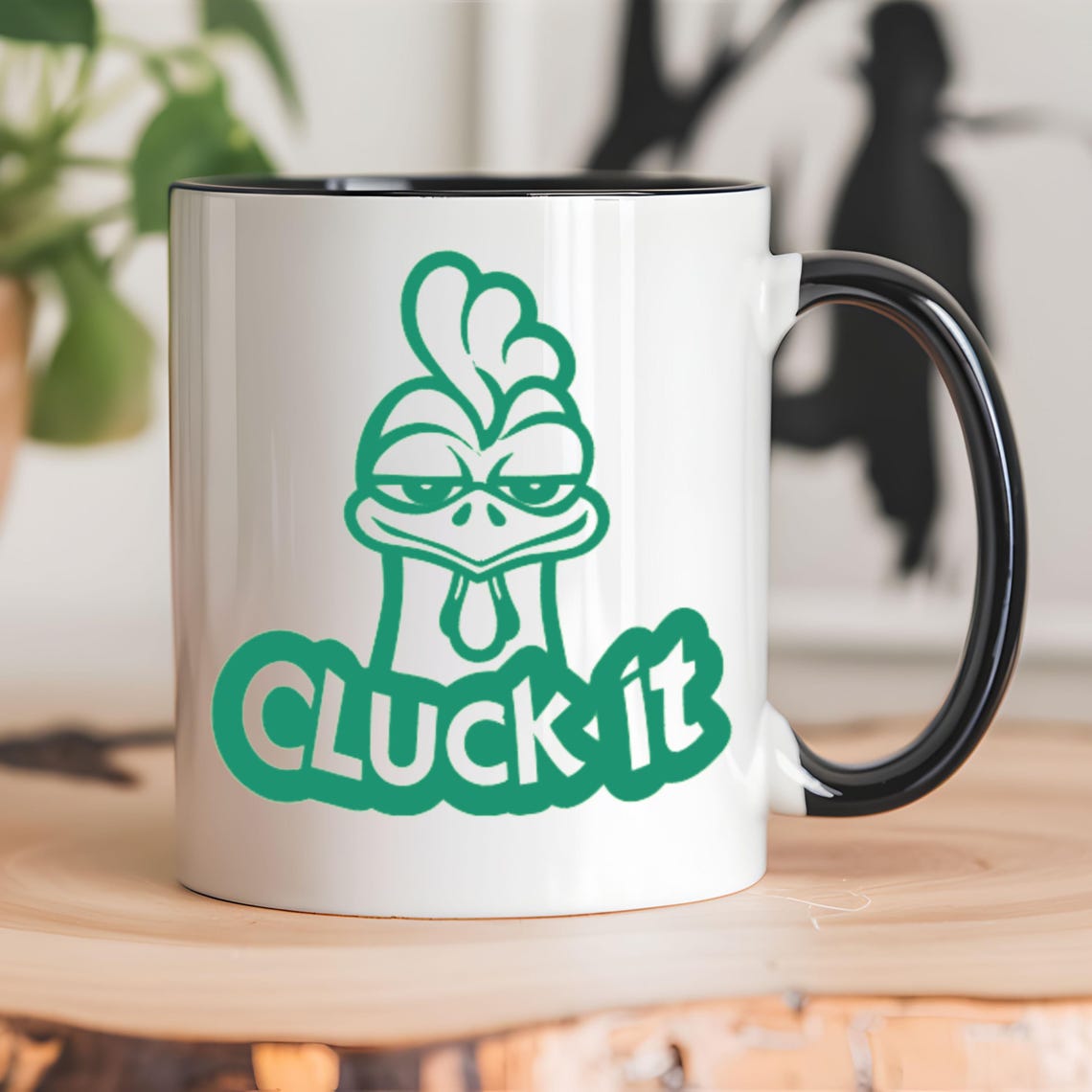 Funny Chicken Decal: Cluck It Vinyl Decal - Laptop, Car, Water Bottle ...