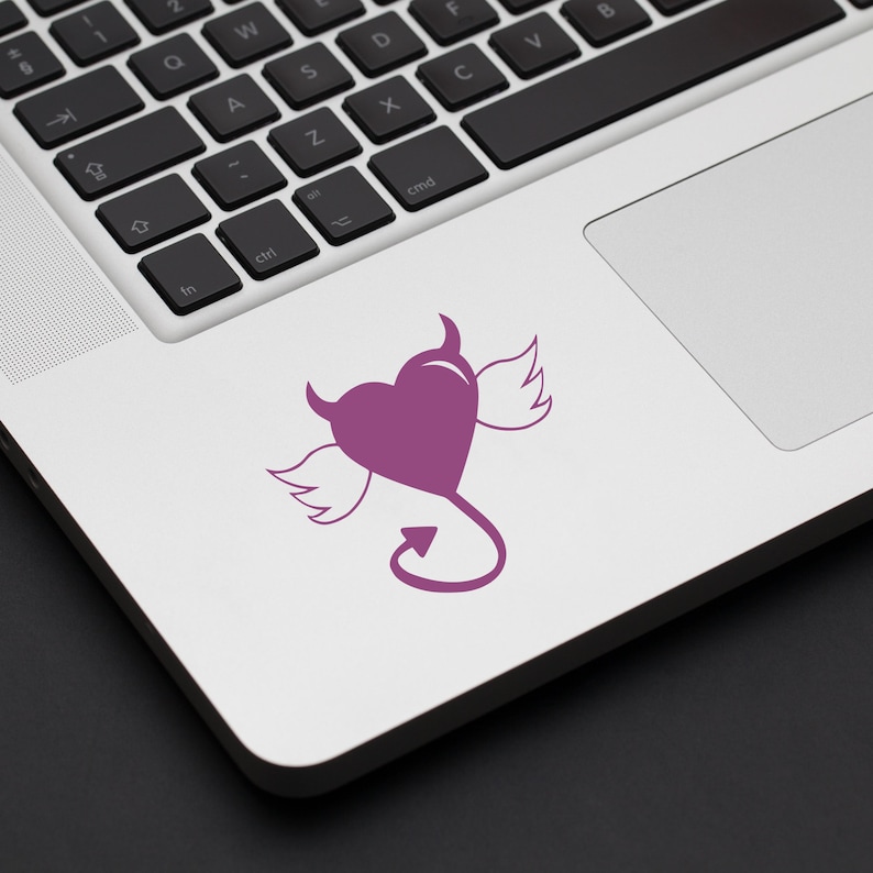 Devil Heart Angel Wings Decal: Gothic Car Laptop Vinyl Decor - Etsy