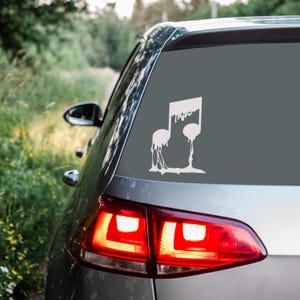 Bleeding Music Notes Vinyl Decal - Laptop, Car, Water Bottle Decals - Etsy