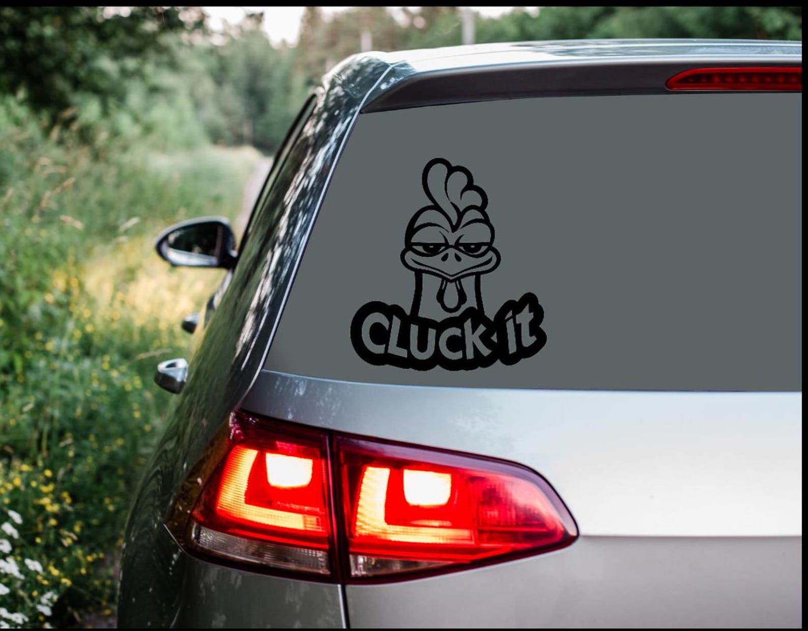 Cluck It Vinyl Sticker Car Decal, Chicken Decal, Chicken Lovers Decal ...