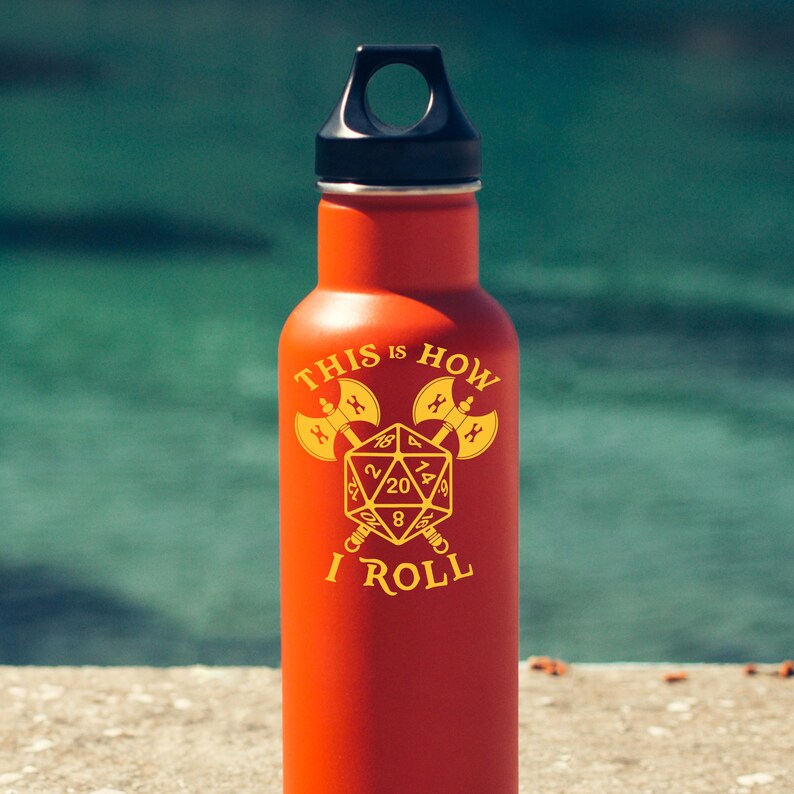 D20 Dice Vinyl Decal: 'this is How I Roll' Tabletop Gamer Sticker - Etsy