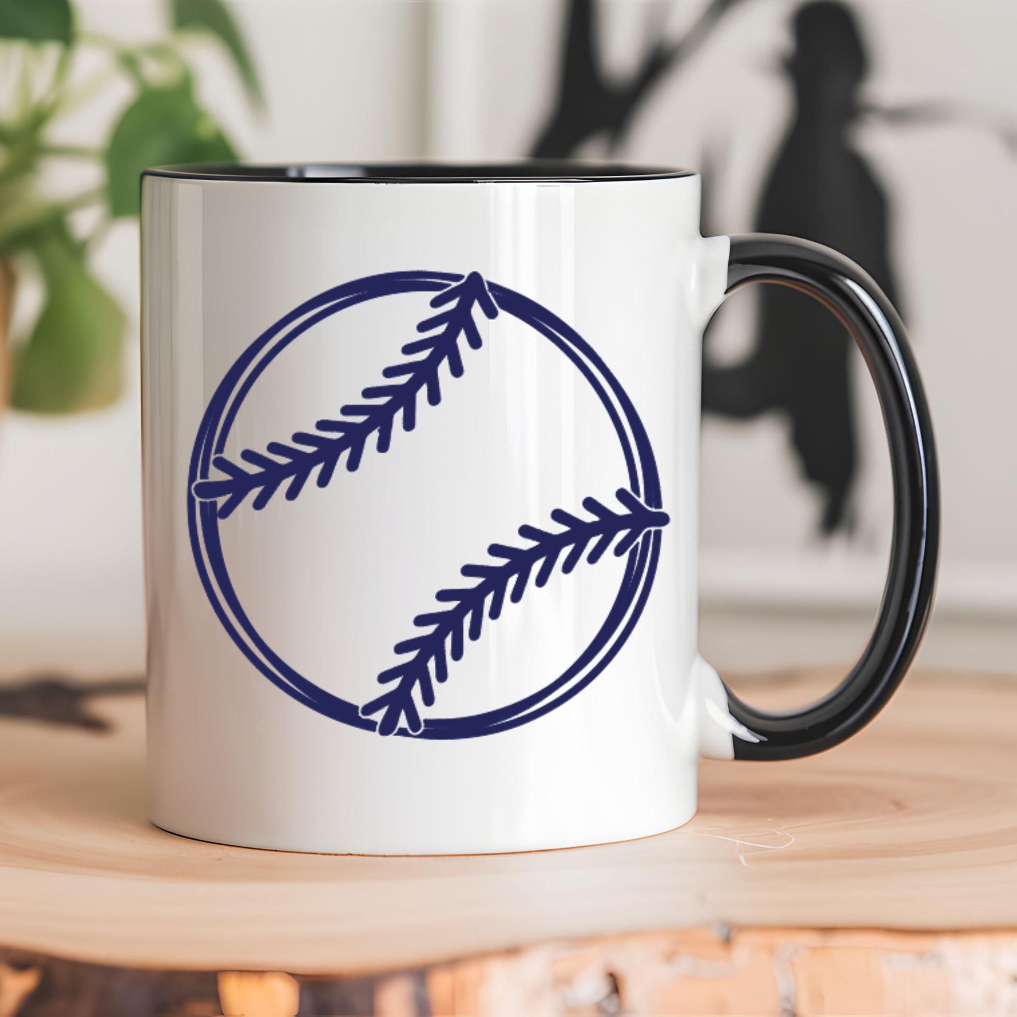 Baseball Vinyl Decal, Minimalist Design - Laptop, Car, Water Bottle ...