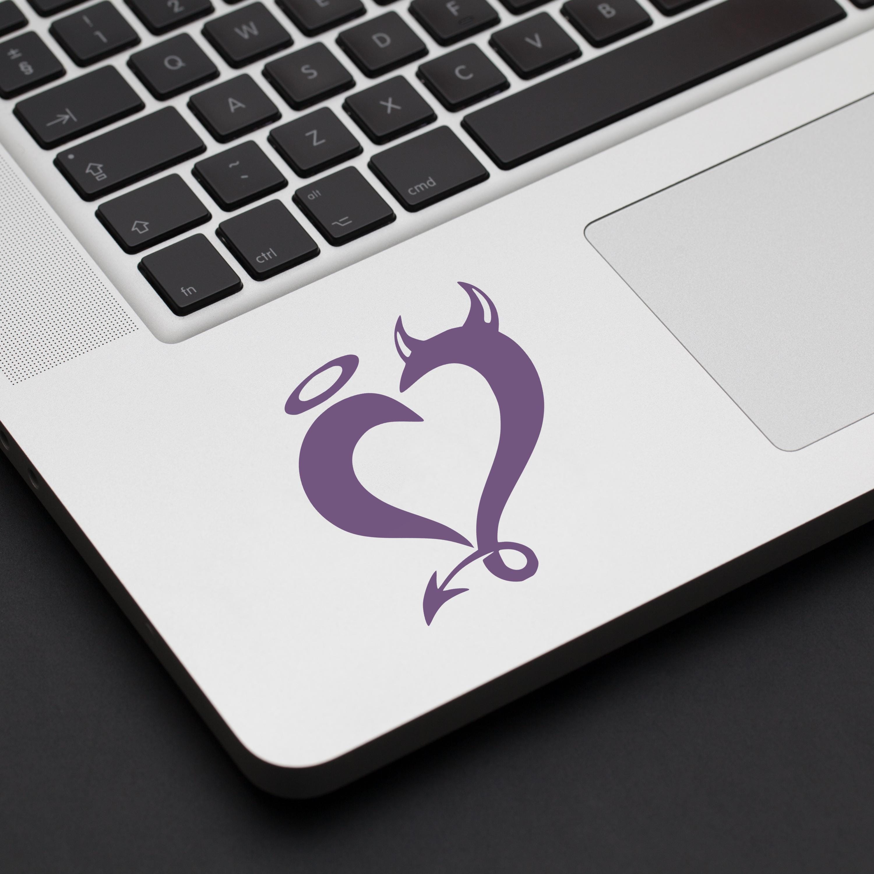 Angel Devil Heart Vinyl Decal: Duality Love Symbol Sticker - Etsy