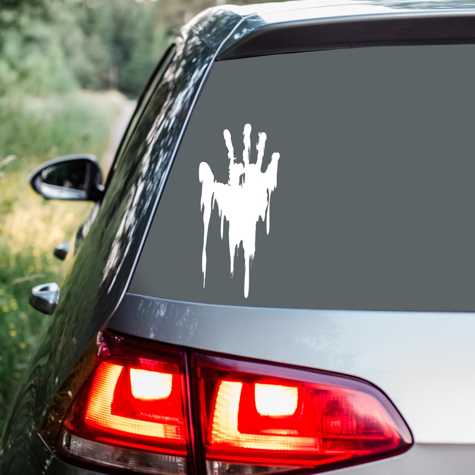 Dripping Handprint Vinyl Decal – Horror Halloween Window Decor - Etsy