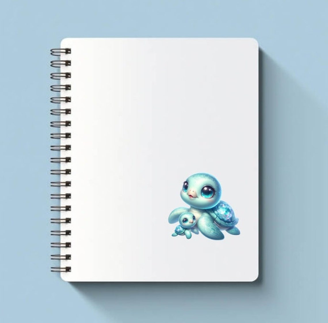 Cute Baby Turtle Sticker for Journals, Laptops, Water Bottles, Planners ...