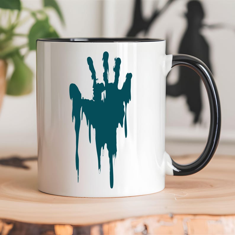 Dripping Handprint Vinyl Decal – Horror Halloween Window Decor - Etsy