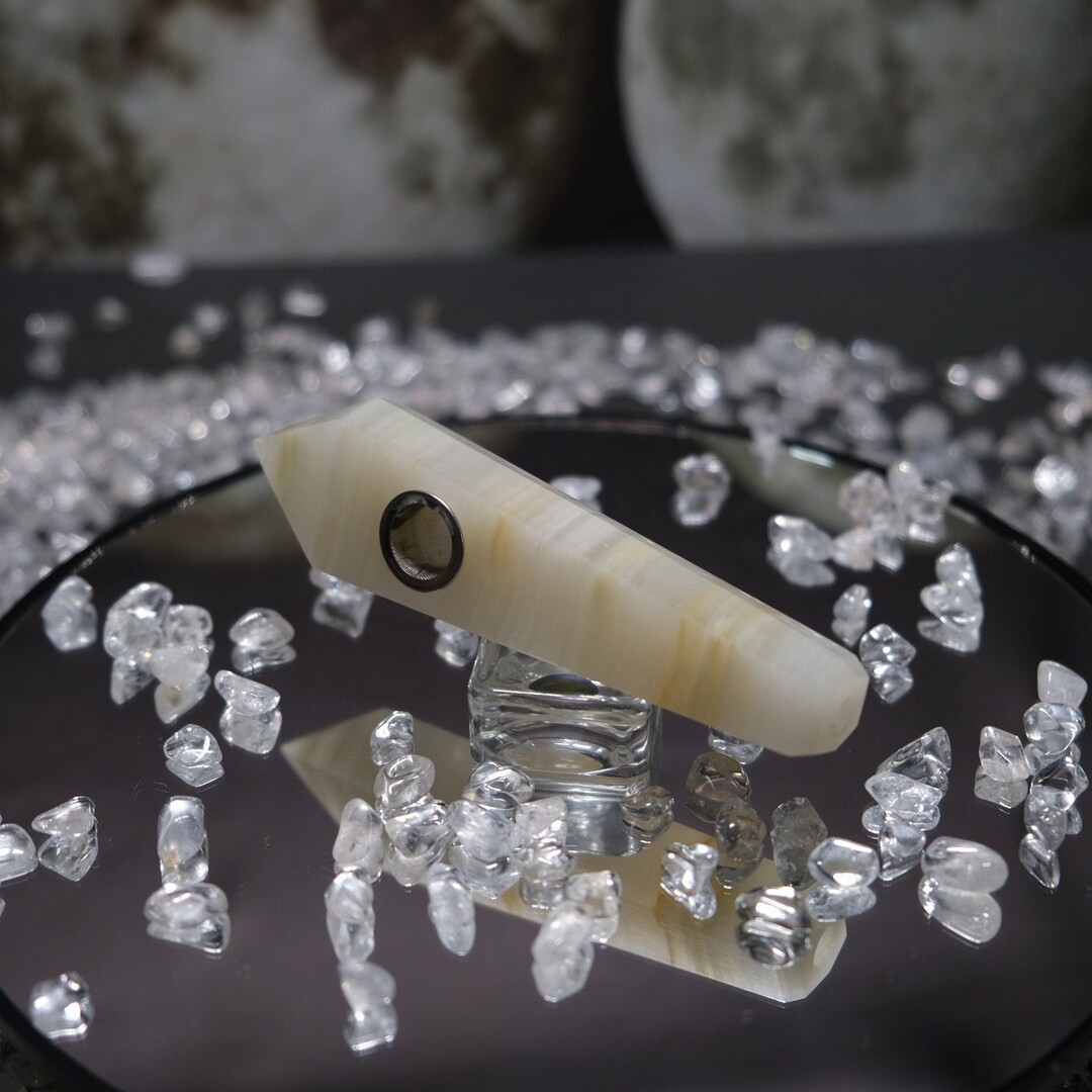 White Jade Crystal Pipe Kit - Etsy