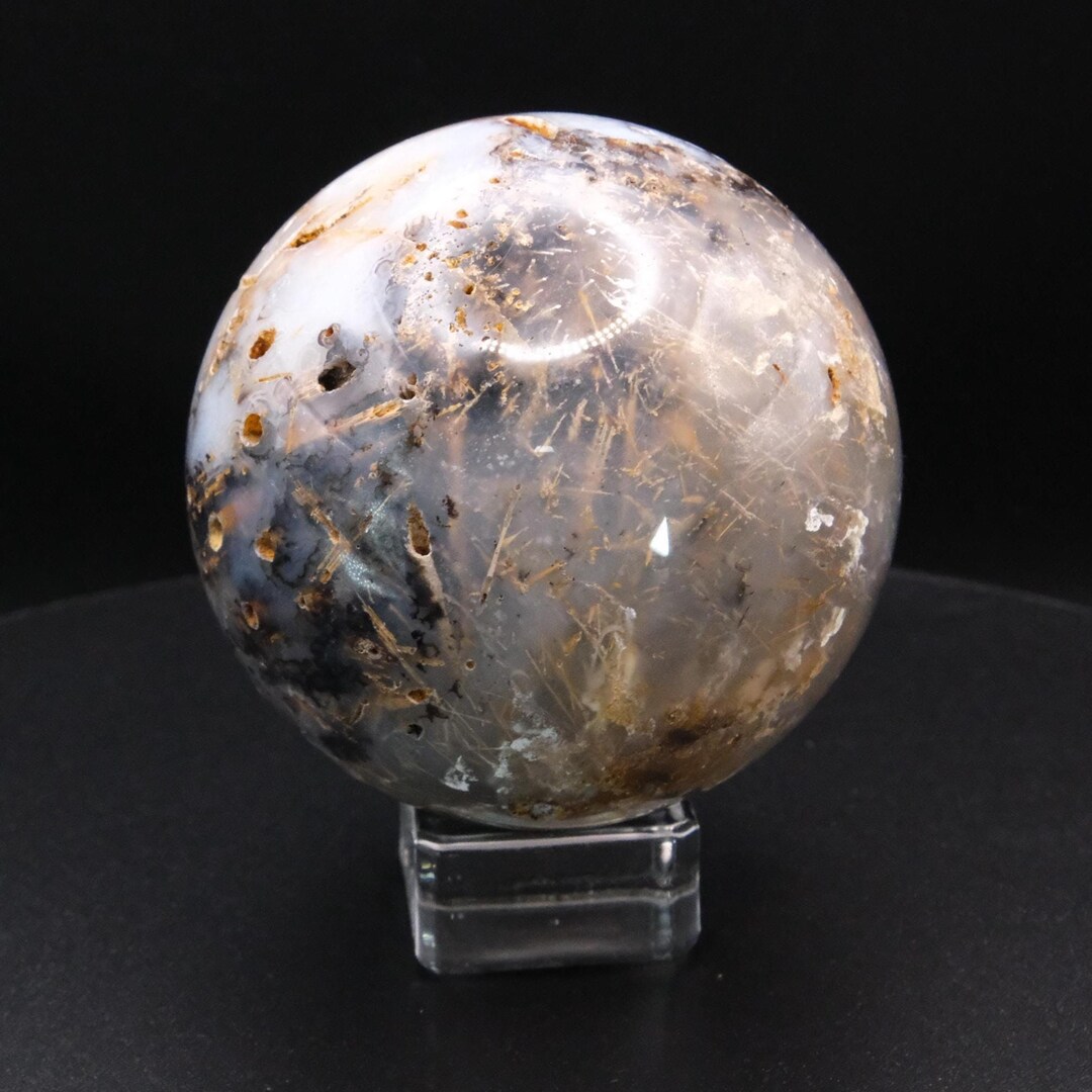 Rutile Agate Sphere - Etsy