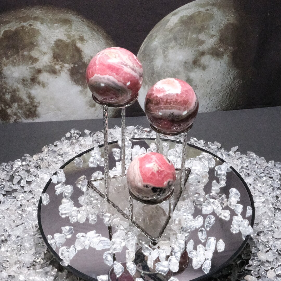 Metal Sphere Stand, Crystal Ball Display, Three Tier Holder - Etsy