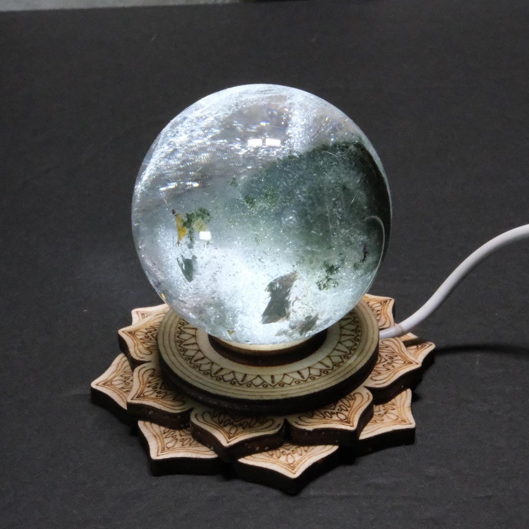 Wooden Lotus Flower USB Light Sphere Stand (small) - Etsy