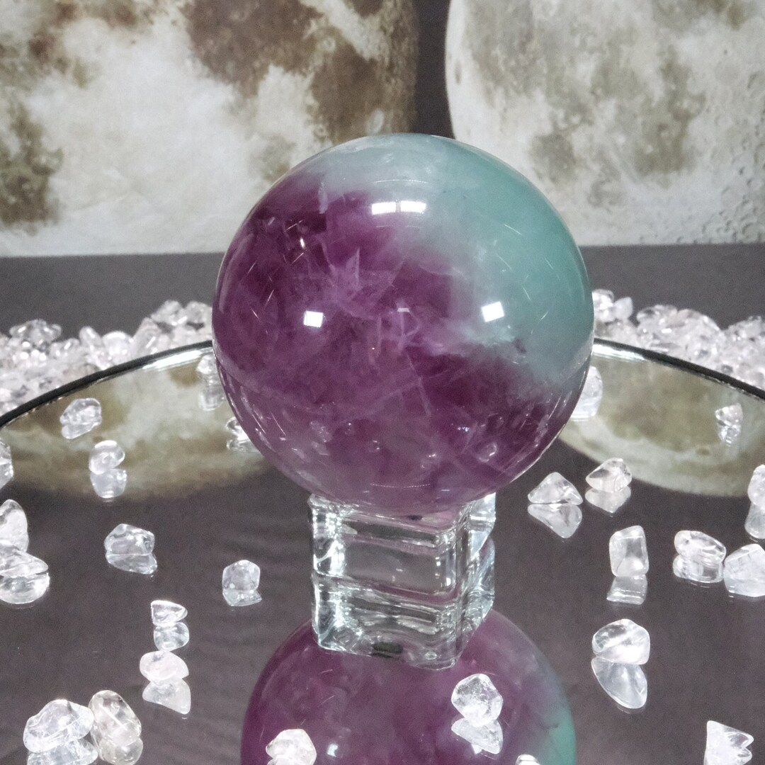 Watermelon Fluorite Sphere - Etsy