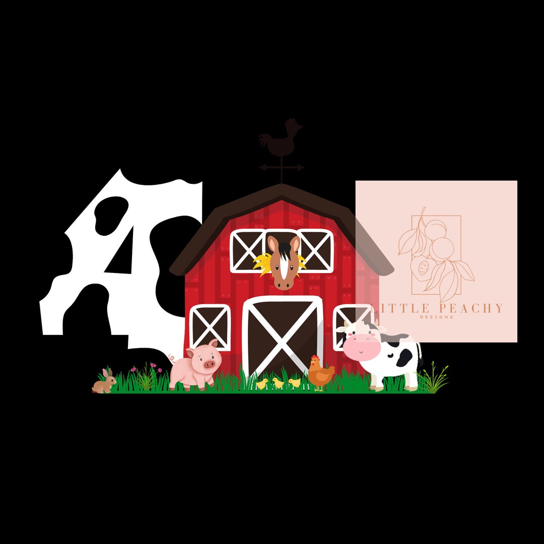 4th Birthday, Farm Birthday, PNG, Digital Download, Sublimation and ...