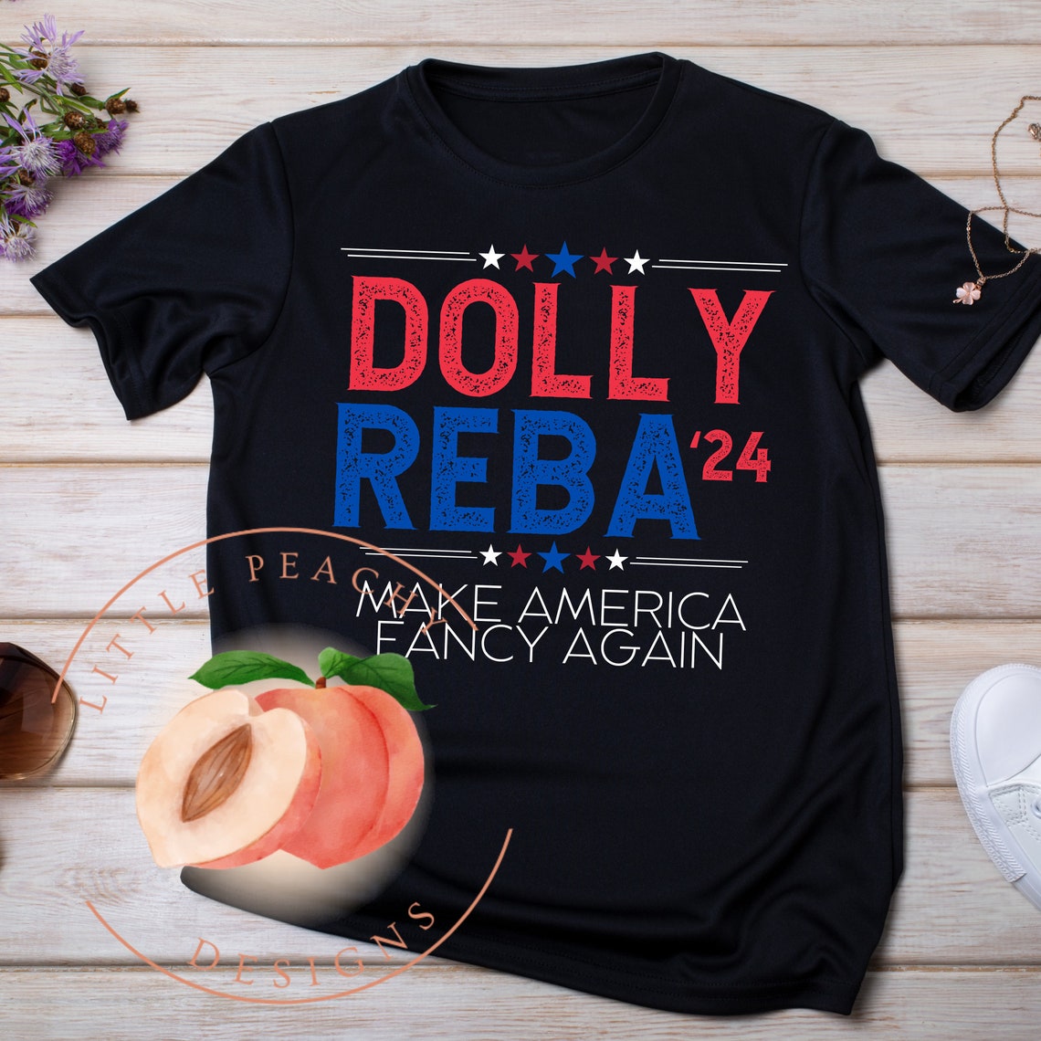 Make America Fancy Again PNG, Dolly and Reba for President Digital ...