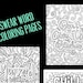 100 Swear Word Coloring Pages - Etsy