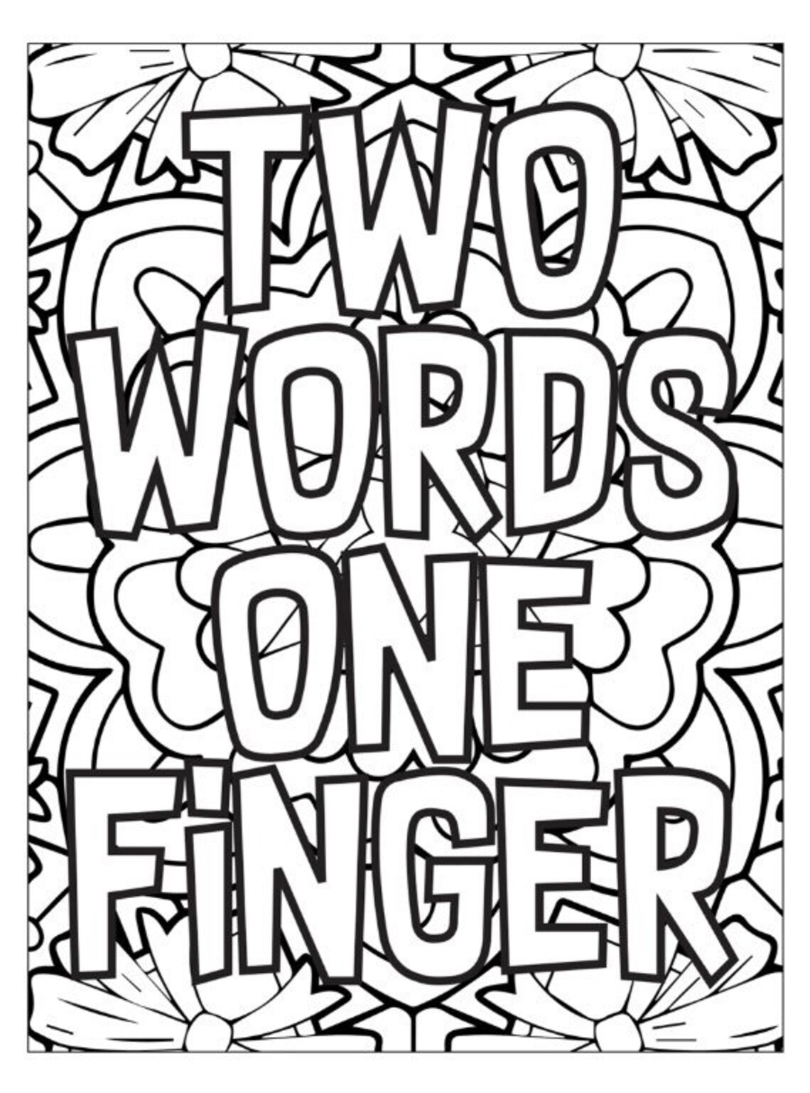 100 Swear Word Coloring Pages - Etsy