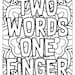 100 Swear Word Coloring Pages - Etsy