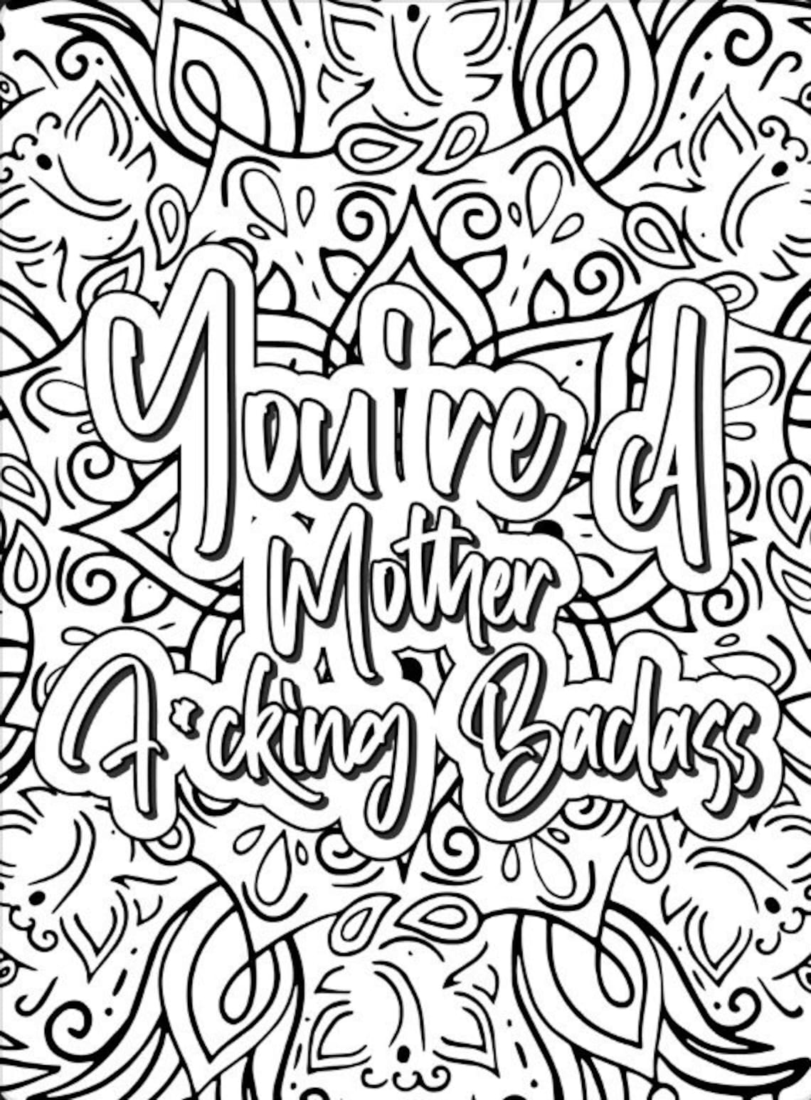 100 Swear Word Coloring Pages - Etsy