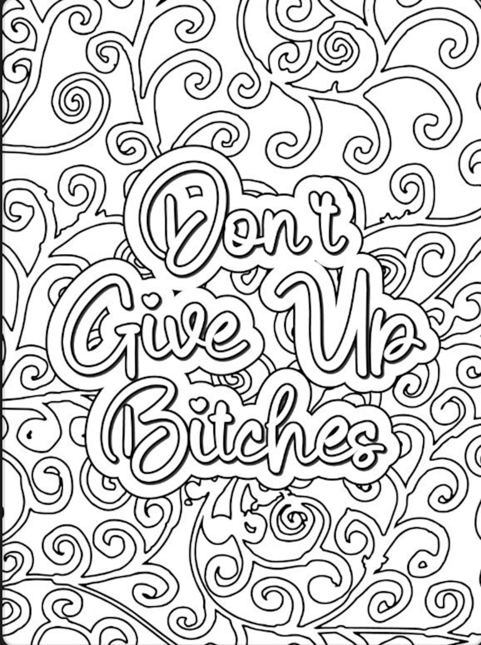 100 Swear Word Coloring Pages - Etsy Australia