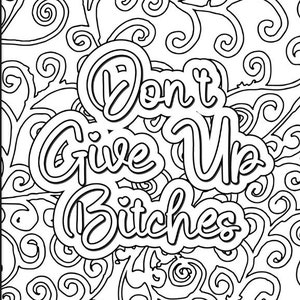 100 Swear Word Coloring Pages - Etsy