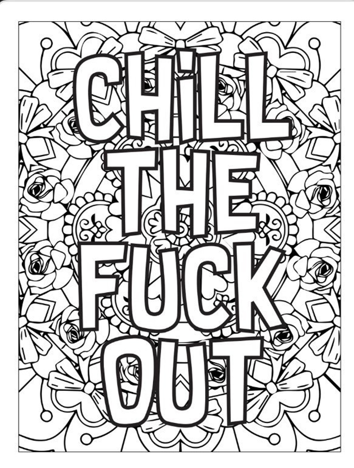 100 Swear Word Coloring Pages - Etsy