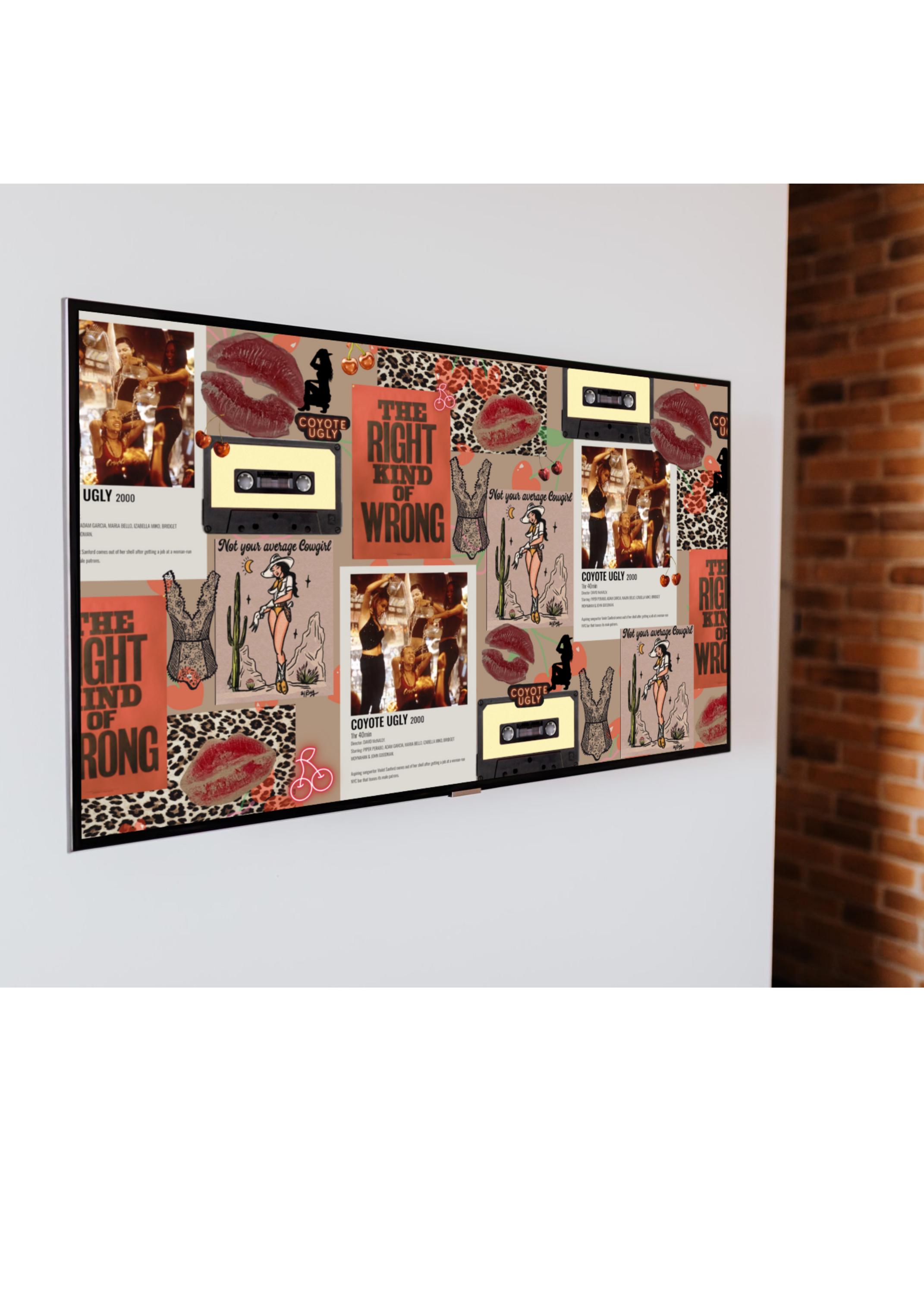 Coyote Ugly Cherry Banner, 2000s Bachelorette Party Decor (digital ...