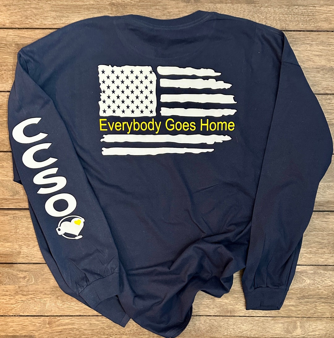 Police Dispatcher Personalized Long Sleeve T-shirt (headset/flag Back ...