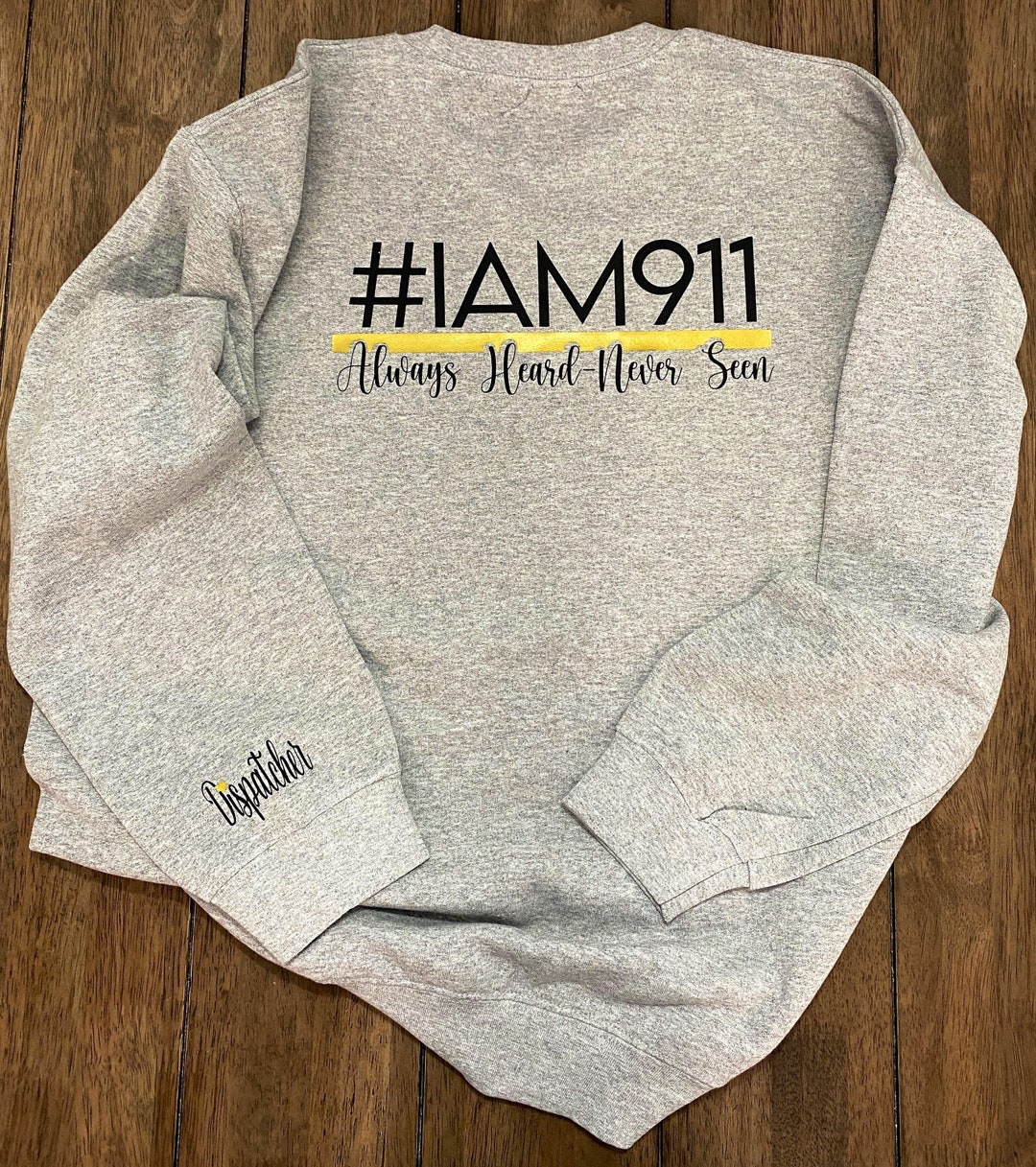 911 Police Dispatcher Personalized Crewneck Sweatshirt- Dispatcher ...